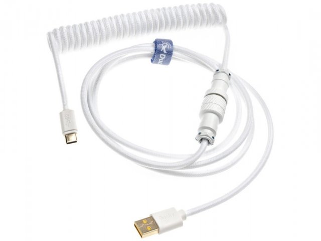 DUCKY CHANNEL Ducky Premicord Custom Coiled USB Cable Pure White - 製品詳細 ...
