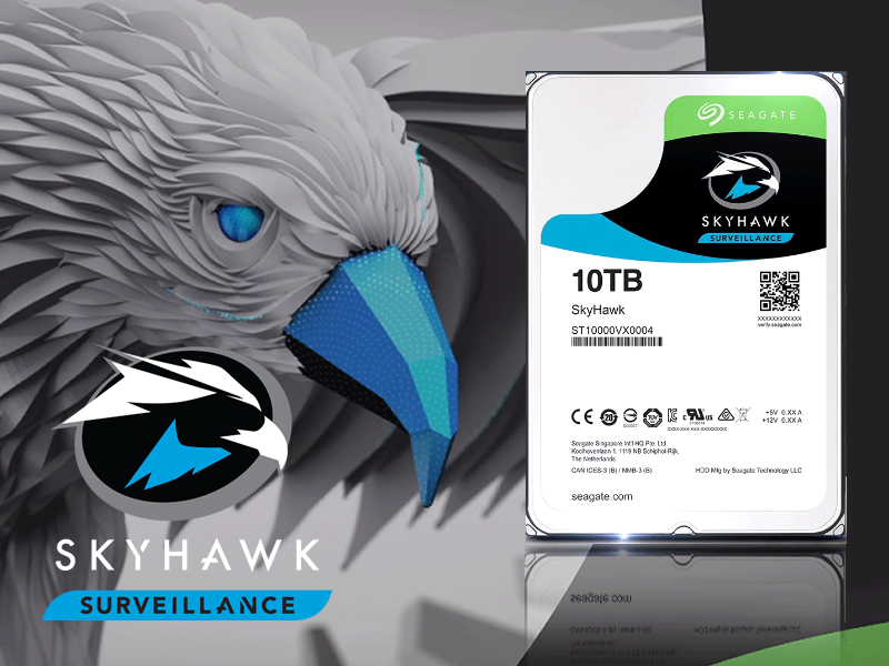 Seagate常時稼動想定タイプの3.5インチ10TB HDD「Skyhawk Surveillance HDD ST10000VX0004 ...