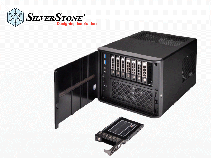 ホットスワップ8台+1台、合計9台の2.5インチストレージが搭載可能なMini-ITXケース 「SilverStone SST-CS280B ...