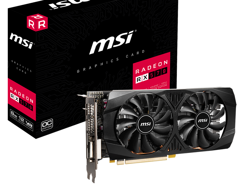 MSI、シンプルでデュアルファン搭載OC仕様な「RADEON RX 570 8GT OC」が登場 | Ark Tech and Market ...