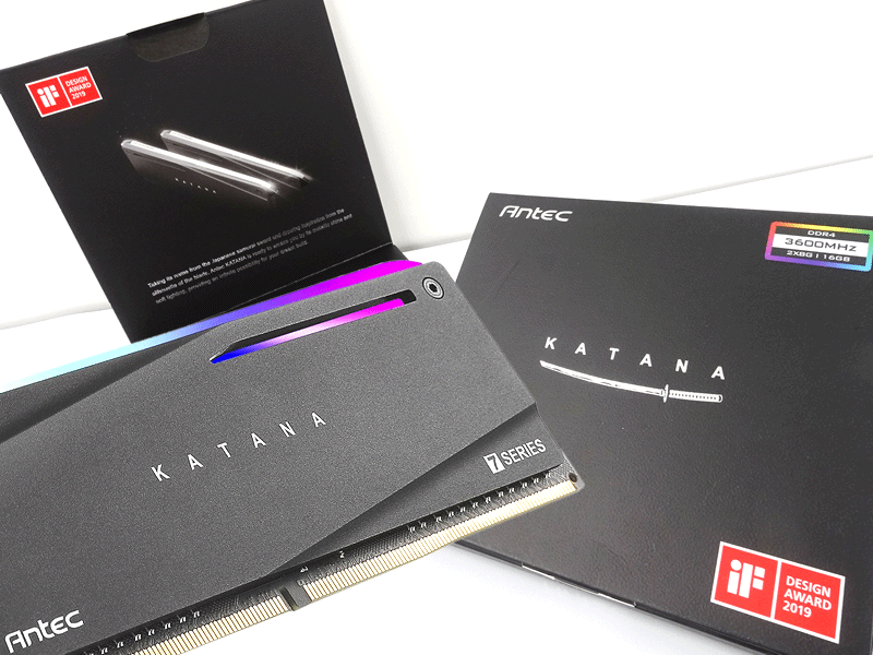 重厚なアルミヒートシンク、日本刀をモチーフにしたARGB搭載DDR4 OCメモリ「Antec KATANA」販売開始 | Ark Tech and Market News Vol.3003167
