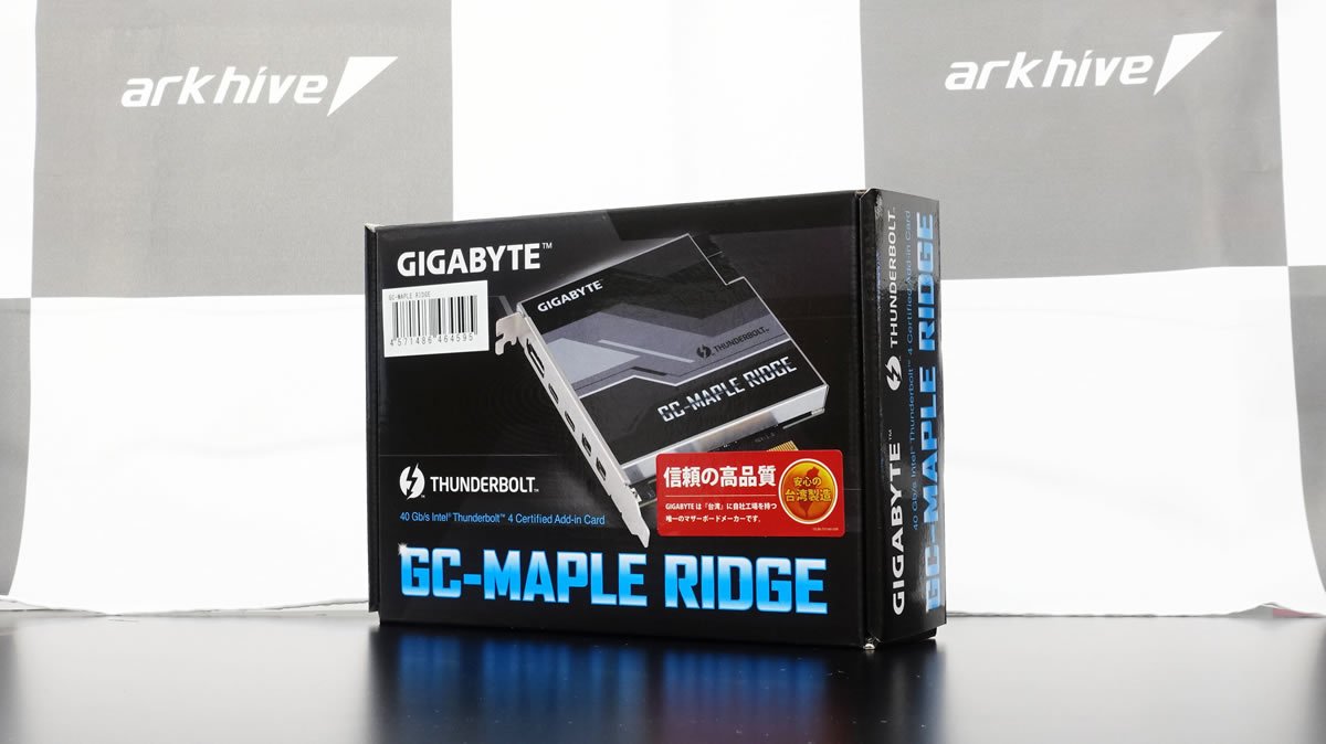 インテルコントローラー搭載、Thunderbolt 4を拡張できるPCI-Eカード「GIGABYTE GC-MAPLE RIDGE (rev ...