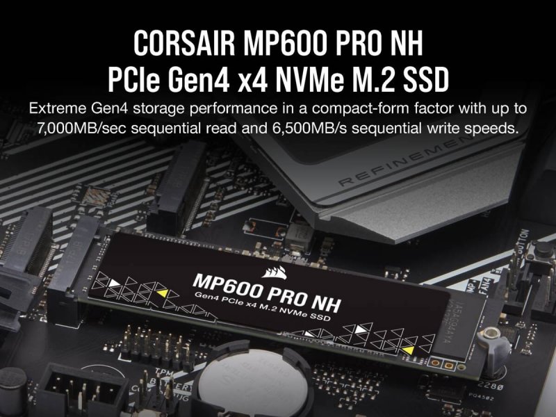 リード最大7000MB/s、CorsairからPS2018-E18と3D TLC NANDを組み合わせたGen4対応M.2 NVMe SSD「MP600 PRO NH」シリーズ登場 | Ark ...
