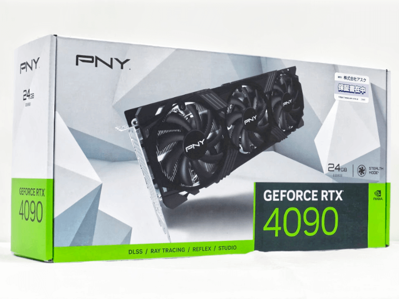 PNY、光らないトリプルファン搭載3スロット仕様の GeForce RTX 4090搭載グラフィックスカード「PNY GeForce RTX 4090 24GB VERTO Triple ...