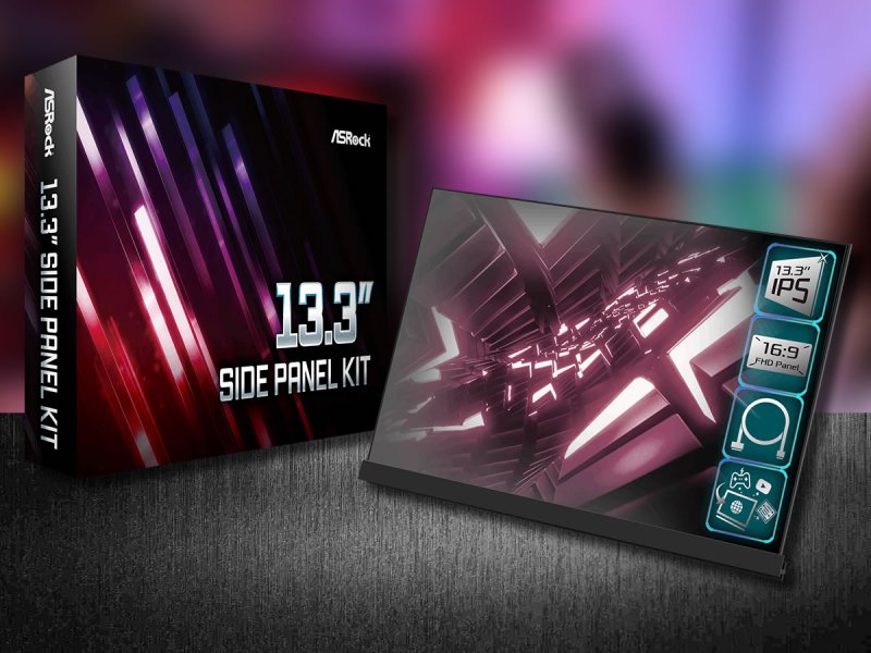 ASRockのeDPコネクタ搭載マザーボード対応液晶パネル「13.3” SIDE PANEL KIT」 | Ark Tech and ...