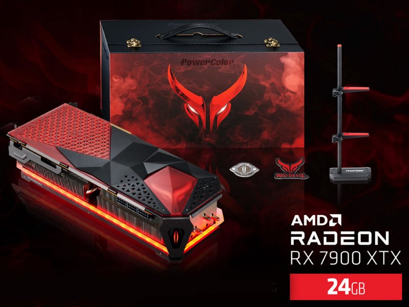 初回限定版、PowerColorから限定バックパネルカバー付きのRadeon RX 7900 XTXカード「Red Devil AMD ...