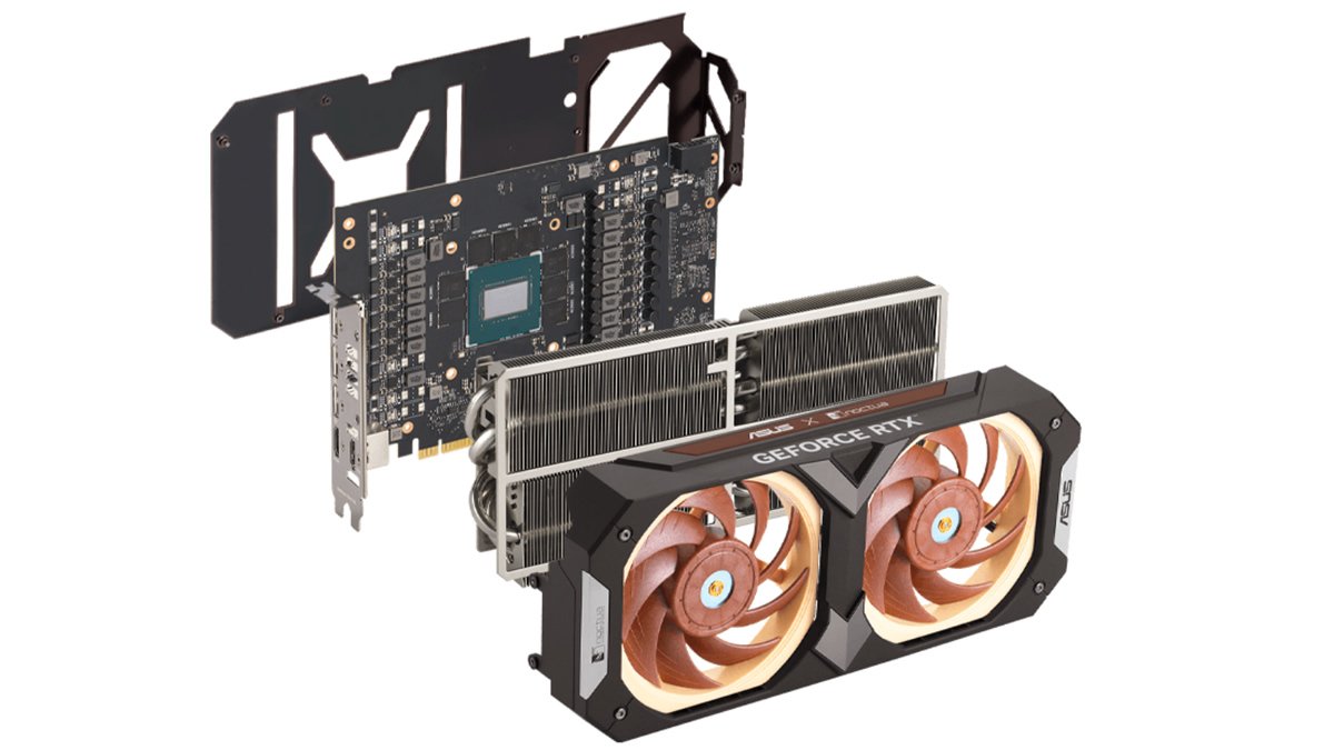 ASUS x Noctua、4.3スロットの肉厚静音空冷ユニット採用GeForce RTX 4080搭載グラフィックスカード「RTX4080 ...