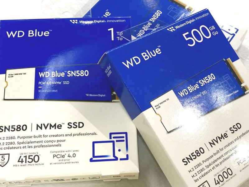 定番のWD青にGen4対応モデル、PCIe4.0X4 NVMe M.2 2280 SSD「WD Blue SN580 NVMe SSD」シリーズ販売開始 | Ark Tech and ...