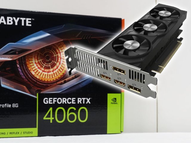 Nvidia GeForce RTX 4060を搭載したLowprofile対応のグラフィックスカード「GIGABYTE GeForce ...