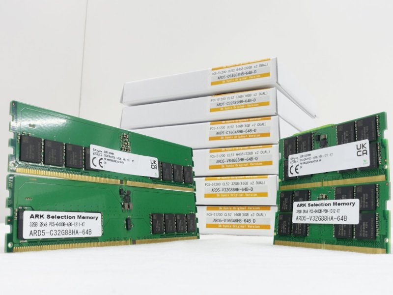 Intel 800シリーズ向け、クロックドライバー搭載JEDEC準拠のCU-DIMM採用DDR5-6400メモリーがアークセレクトシリーズから登場 | Ark Tech and Market ...