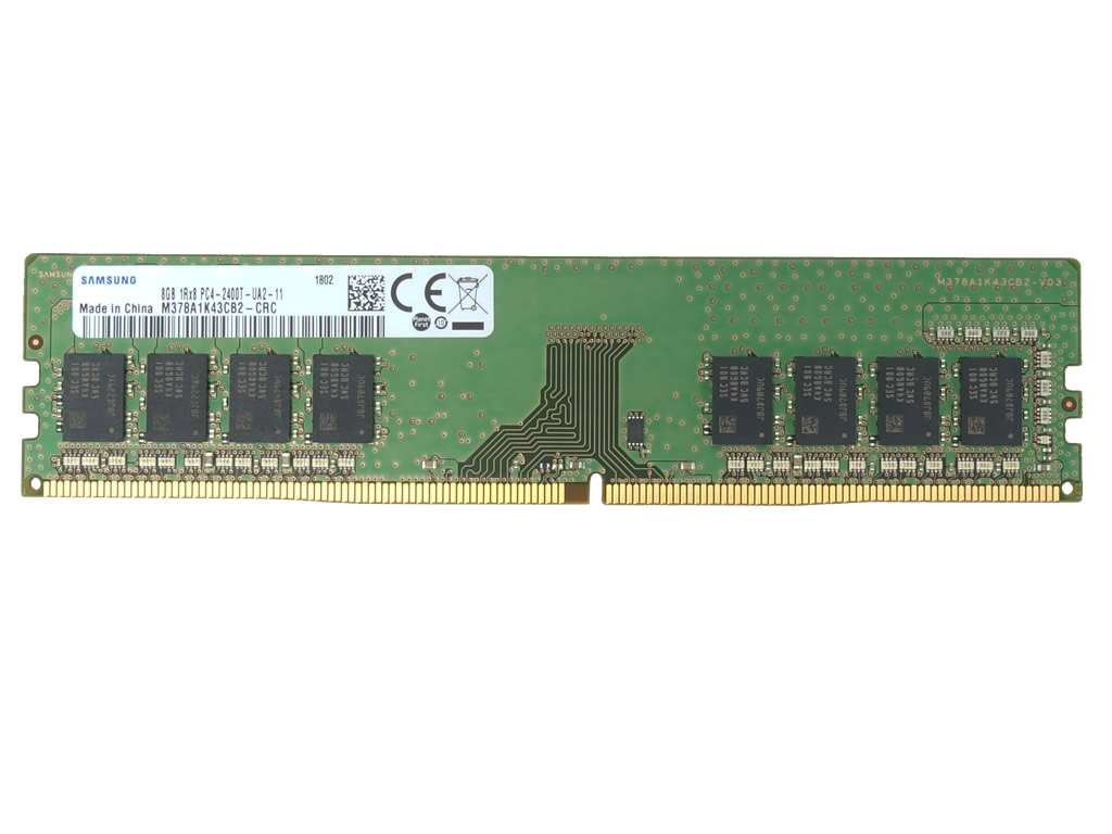 SAMSUNG M378A1K43CB2-CRCD U-DIMM DDR4-2400 8GB BULK 288pin DDR4-2400 ...