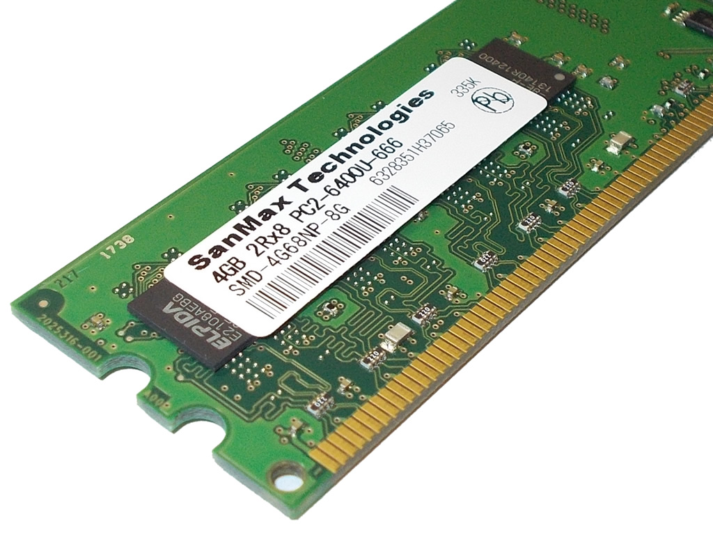 SanMax デスクトップ用 DDR2-800 4GB CL6 ELPIDA/JEDEC SMD-4G68NP-8G [240pin DDR2 ...
