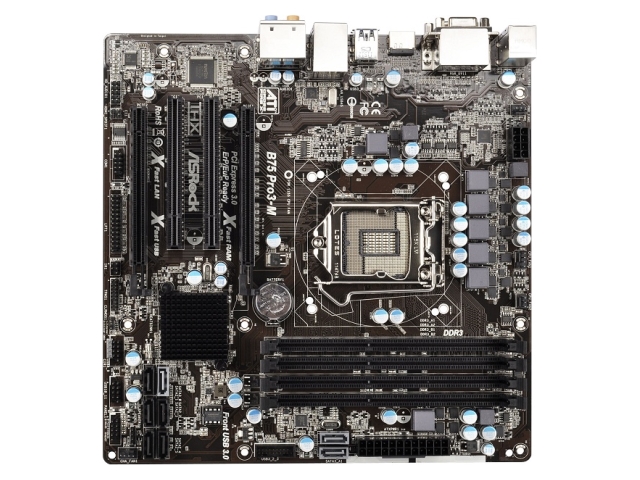 ASRock B75 Pro3-M インテル 7シリーズ LGA1155対応 intel B75チップセット搭載MicroATXマザーボード ...