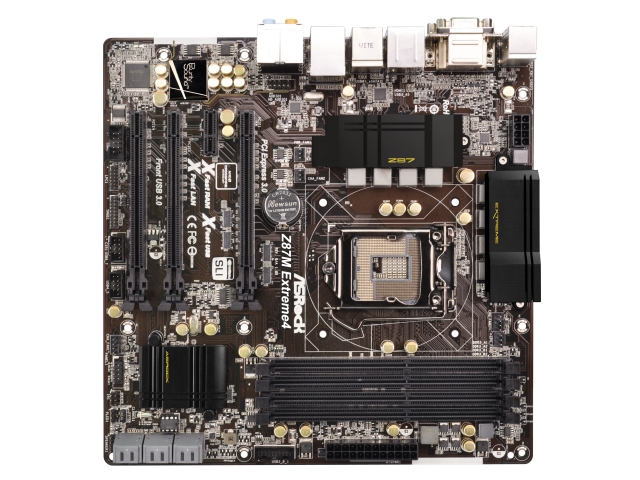 ASRock Z87M Extreme4 インテル 8シリーズ LGA1150対応 intel Z87チップセット搭載MicroATXマザー ...