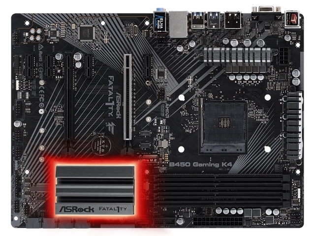 ASRock Fatal1ty B450 Gaming K4 AMD 400シリーズ Socket AM4対応 AMD B450チップセット ...
