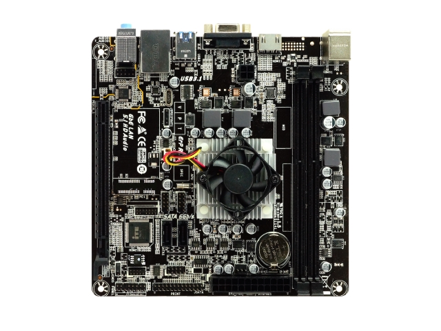 BIOSTAR A68N-5600E AMD Axxシリーズ AMD A4 PRO-3350B APU搭載Mini-ITXマザーボード ...