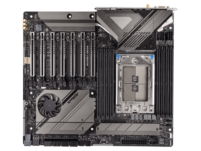 ASRock WRX80 Creator AMD WRX80シリーズ Socket sWRX8対応 AMD WRX80チップセット搭載E ...