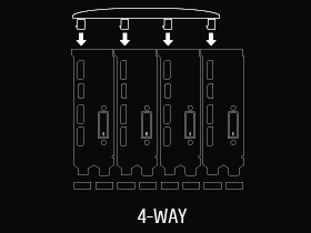 ASUS ROG Enthusiast SLI Bridge 4-way NVIDIA GeFORCE GTX TITAN/GTX900 ...