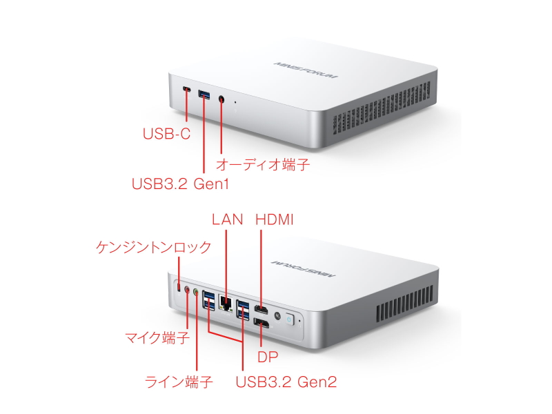 MINISFORUM TH80-16/512-W11Pro(11800H) Windows 11 Pro 64bit プリインストール済み ...