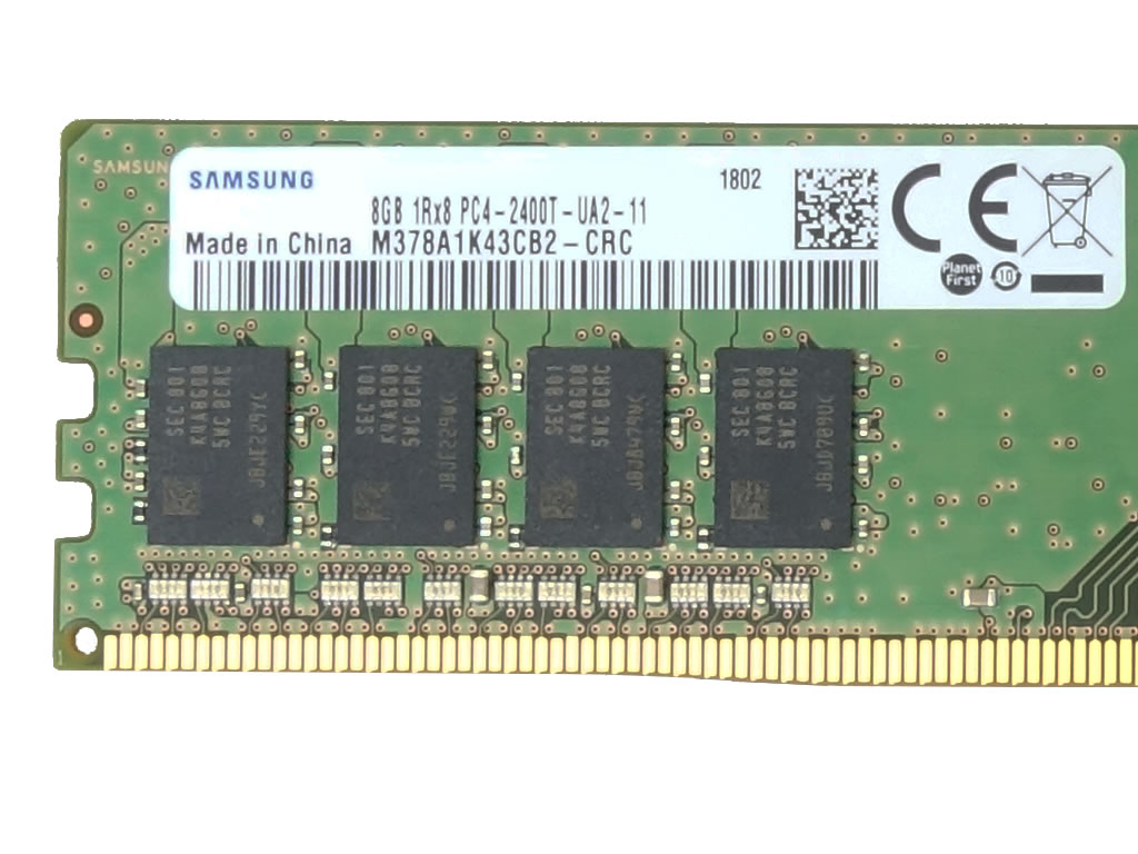 SAMSUNG M378A1K43CB2-CRCD U-DIMM DDR4-2400 8GB BULK 288pin DDR4-2400 ...
