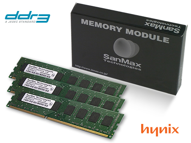 SanMax SMD-12G68HP-13H-T [DDR3 TRIPLE SET] SanMax DDR3 240pin DDR3-1333 ...