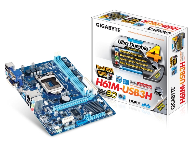 GIGABYTE GA-H61M-USB3H インテル 6シリーズ LGA1155対応 intel H61チップセット搭載MicroATX ...
