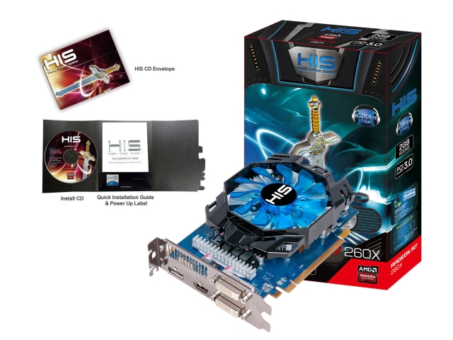 HIS H260XFN2GD RADEON R7 260X 2GB 128-bit GDDR5 PCI Express対応ビデオカード ...