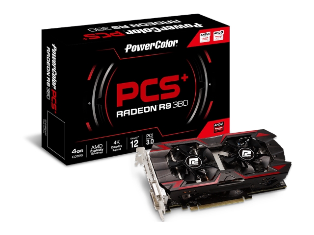 PowerColor PCS+ R9 380 4GB GDDR5 (AXR9 380 4GBD5-PPDHE) PCS+ RADEON R9 ...