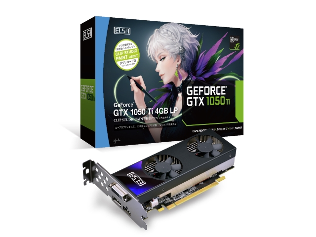 ELSA GD1050-4GERTL (ELSA GeForce GTX 1050 Ti 4GB LP) GeForce GTX 1050 Ti 4GB 128-bit GDDR5 PCI ...