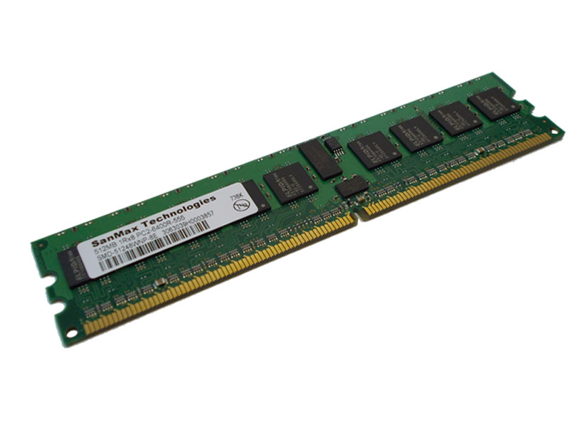 SanMax OUTLET SanMax 240pin Registered ECC DDR2-800 512MB CL5 ELPIDA ...