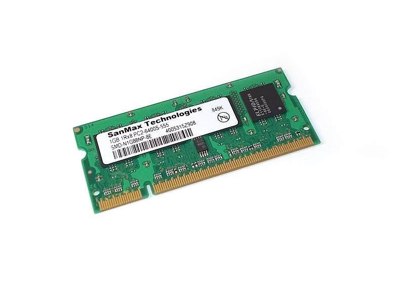 SanMax OUTLET SanMax 200pin S.O.DIMM DDR2-800 1GB CL5 ELPIDA(128Mx8 ...