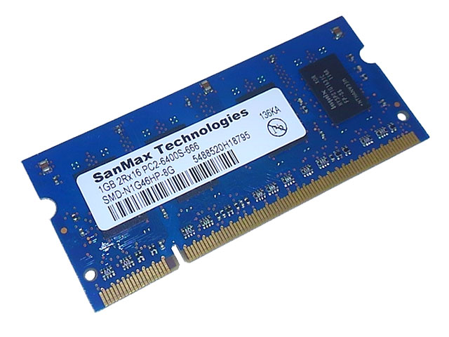 SanMax OUTLET SMD-N1G46HP-8G BULK SanMax DDR2 200pin S.O.DIMM DDR2-800 ...
