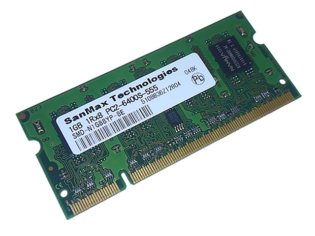 SanMax OUTLET SMD-N1G88YP-8E BULK SanMax DDR2 200pin S.O.DIMM DDR2-800 ...