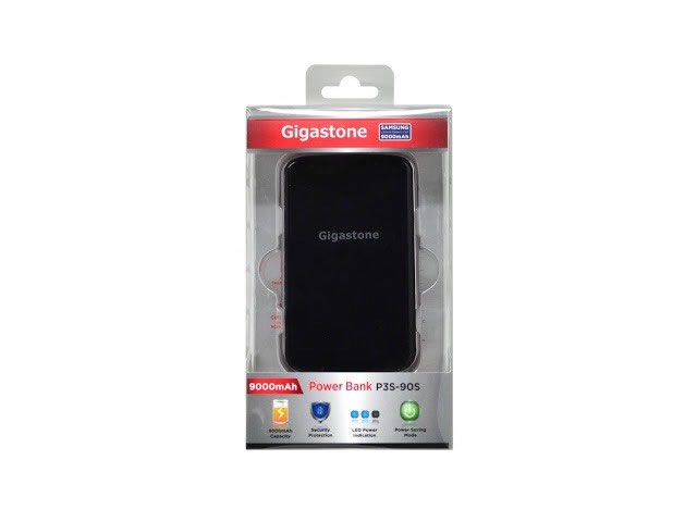 Gigastone P3S-90S 9000mAh DC 5V/2000mA モバイルバッテリー Samsung純正のハイスペック電池採用 ...