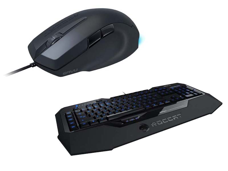 ROCCAT Savu Mid-Size Hybrid Gaming Mouse + Isku Illuminated Gaming ...