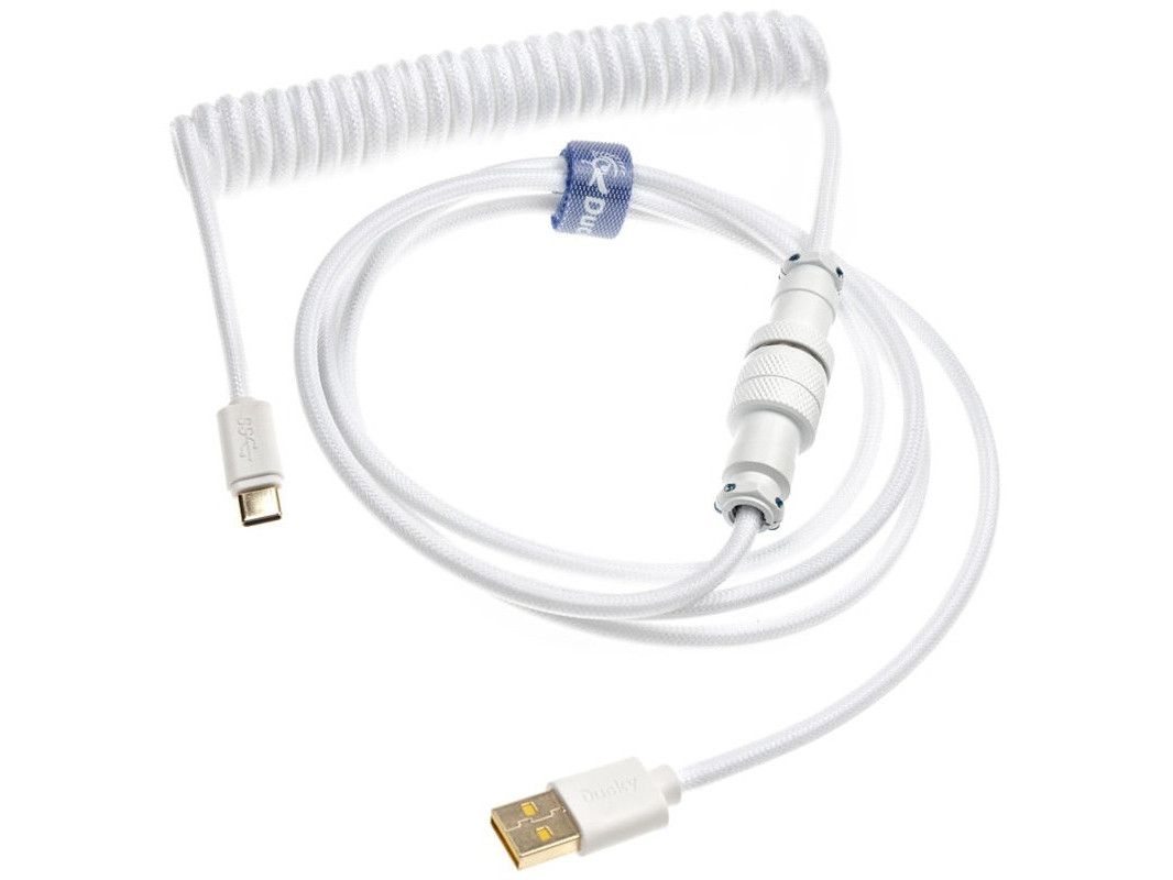 DUCKY CHANNEL Ducky Premicord Custom Coiled USB Cable Pure White - 製品詳細 ...
