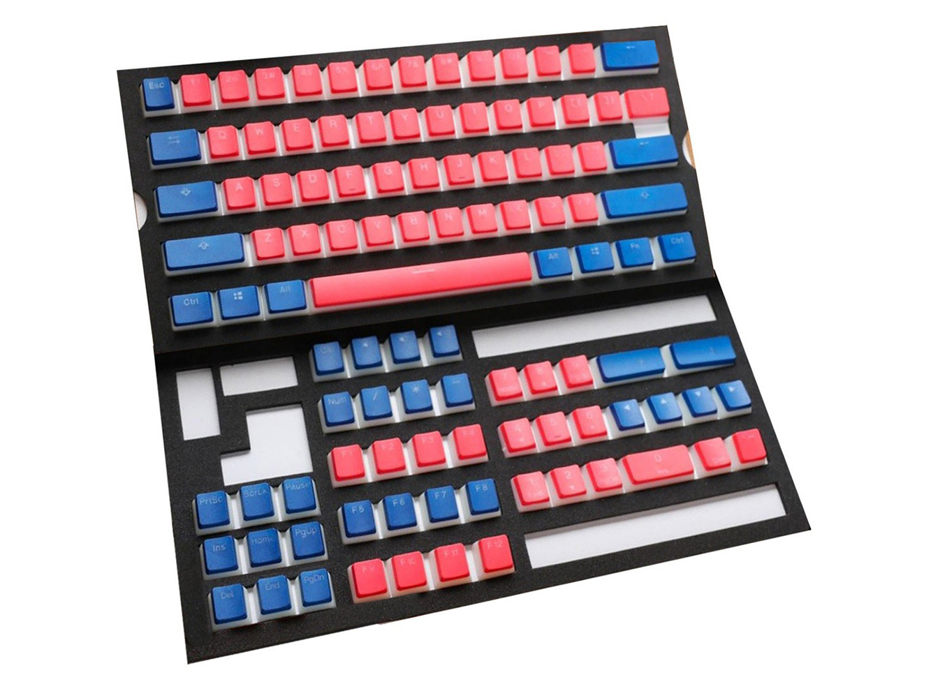 DUCKY CHANNEL Seamless Legend Pudding Keycap Set Living Coral Alpha ...