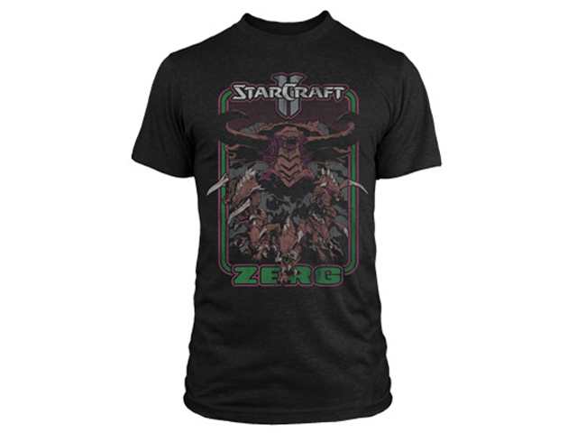 J!NX StarCraft II Retro Zerg Premium Tee (S-Size) StarCraftシリーズ スタークラフト ...