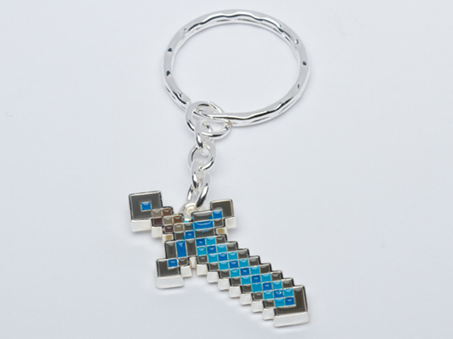 J!NX Minecraft Diamond Sword Keychain Minecraftシリーズ マインクラフト ダイアモンド ソード ...