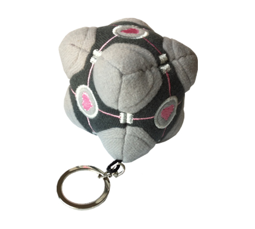 Valve PORTAL2 WEIGHTED COMPANION CUBE KEYCHAIN ポータル2 加重コンパニオンキューブ キー ...