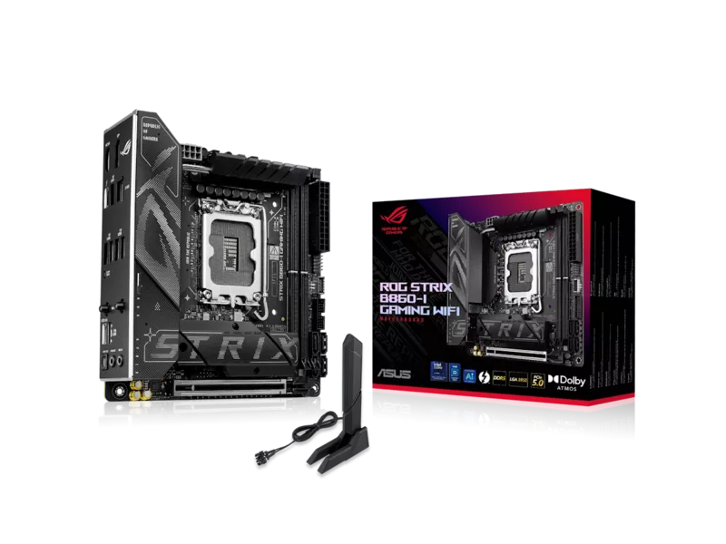ASUS ROG STRIX B860-I GAMING WIFI インテル 800シリーズ LGA1851対応 intel B860チップ ...