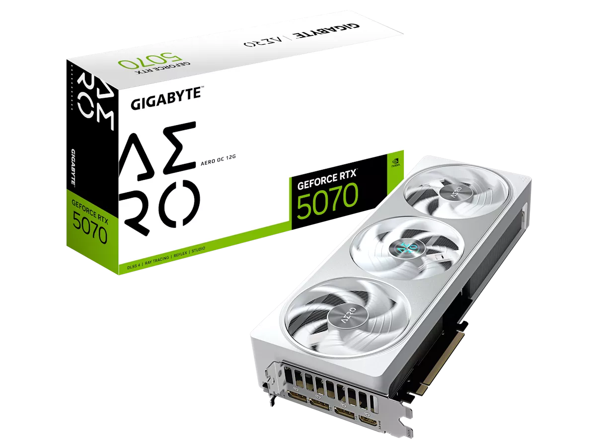 GIGABYTE GeForce RTX 5070 AERO OC 12G AERO GEFORCE RTX 5070 GIGABYTE GeForce RTX 5070 AERO OC 12G AERO GEFORCE RTX 5070